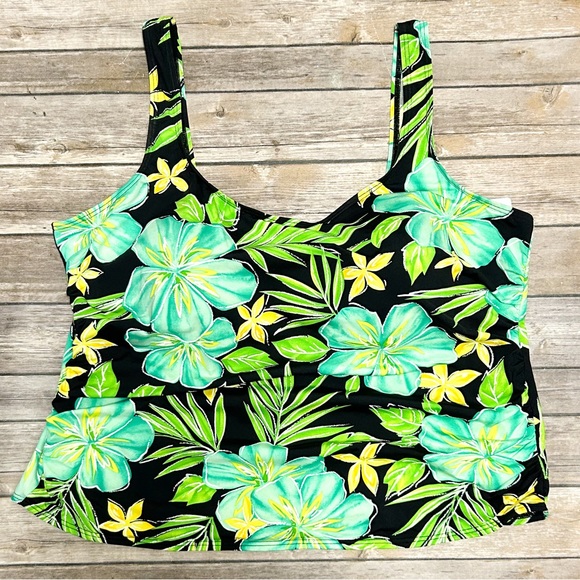 Christina | Swim | Christina Tropical Floral Tankini Waist Minimizing ...